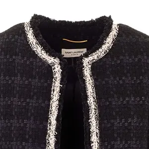 Saint Laurent Cropped Tweed Jacket