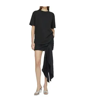 Attico Mini Skirt With Sash Detail