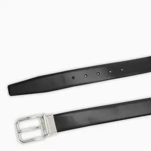 Prada Leather Double-sided Belt With Square Buckle