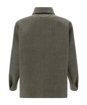 Valentino Garavani Logo Embellished Zip-up Coat