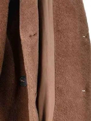 Max Mara Roseto Double Breasted Midi Coat - Camel