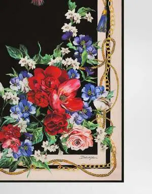 Dolce & Gabbana Dolce Gabbana Floral Printed Square Scarf