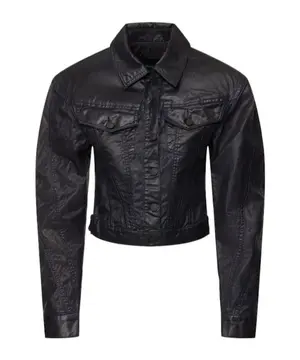 MUGLER Waxed Denim Jacket