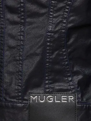 MUGLER Waxed Denim Jacket