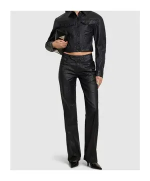 MUGLER Waxed Denim Jacket