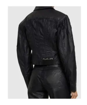 MUGLER Waxed Denim Jacket