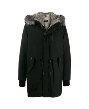 Mackage Hooded Down Parka With Fur Trim