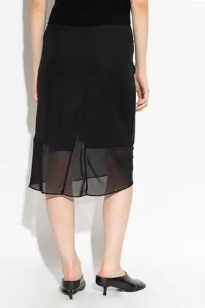 IRO PARIS Straight Skirt With Back Slit Seam