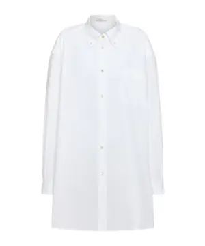 THE ROW Victoria Oversize Cotton Poplin Shirt - White