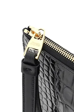 Alexander McQueen Skull Embossed Zip Pouch