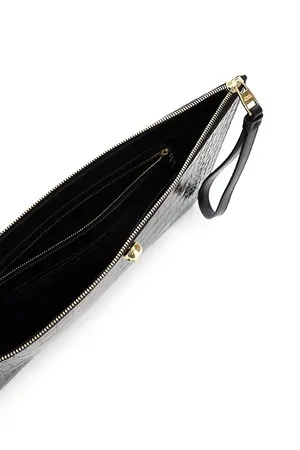 Alexander McQueen Skull Embossed Zip Pouch