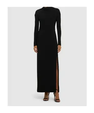Versace Long-sleeved Dress With Decorative Back Details