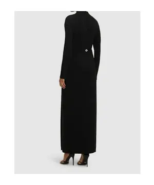 Versace Long-sleeved Dress With Decorative Back Details