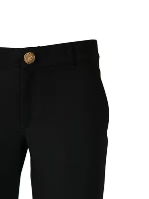 Balmain Logo Button Flare Pants