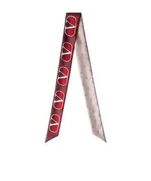 Valentino Garavani Logo Printed Scarf - Red