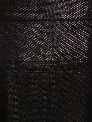 Giorgio Armani Fluid Texture Lurex High-waist Trousers