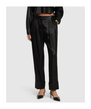Giorgio Armani Fluid Texture Lurex High-waist Trousers