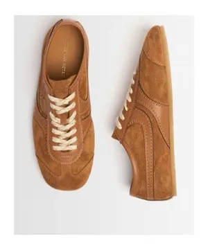 Dries Van Noten Suede Leather Lace-up Sneakers