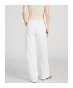 FRAME High-waisted Patch-pocket Barrel-leg Jeans