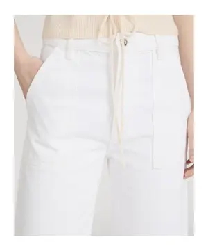 FRAME High-waisted Patch-pocket Barrel-leg Jeans
