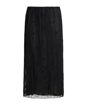 TOTEME Flower Embroidered Tulle Long Skirt