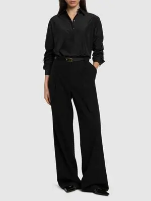 Michael Kors Pointed Collar Long-sleeve Shirt