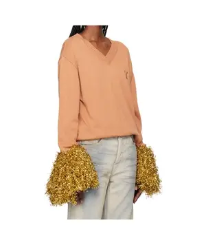 DOUBLET Cheerleading Pompon Sweater