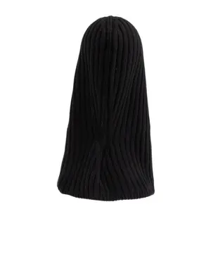 GANNI Logo-embroidered Ribbed Balaclava
