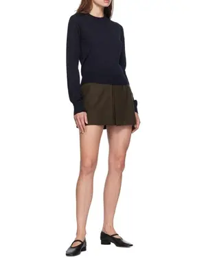 AMI Paris Logo Embroidered Knitted Jumper - Black