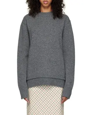 MAISON MARGIELA Crewneck Jumper With Elbow Patches
