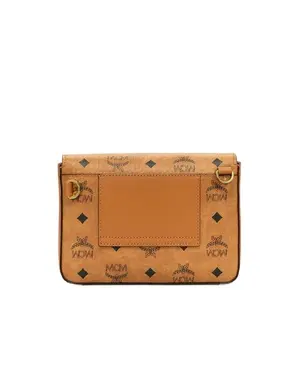 Mcm Millie Visetos Logo Printed Small Crossbody Bag