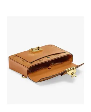 Mcm Millie Visetos Logo Printed Small Crossbody Bag