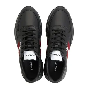 Bally Leather Lace-up Sneakers With Logo Detail