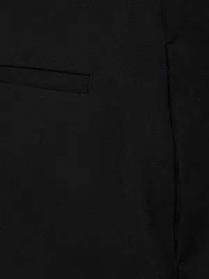 DION LEE Tailored Stretch Wool Straight Leg Trousers