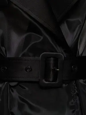 Dolce & Gabbana Belted Long Coat - Black