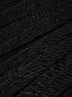 David Koma Pleated Knitted Dress
