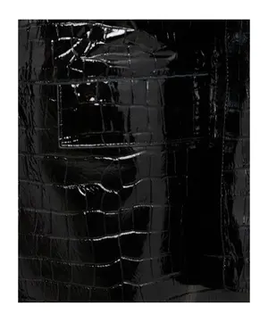 TOTEME Croc Embossed Leather Coat