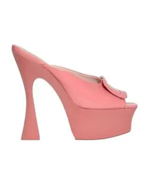 ROGER VIVIER Logo Patent Leather Platform High-heel Sandals