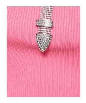 Giuseppe Di Morabito Mini Knitted Dress With Decorative Necklace