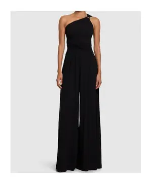 Michael Kors One-shoulder Knitted Jumpsuit