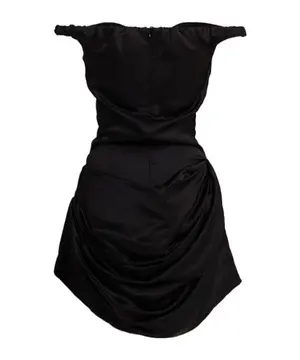 Magda Butrym Off-shoulder Draped Mini Dress