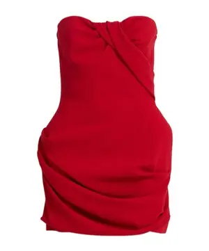 Magda Butrym Strapless Wool Blend Mini Dress