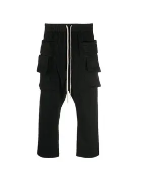 Rick Owens Ribbed Cotton Track Pants