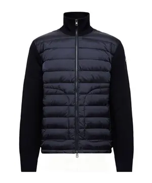 Moncler Padded Zip-up Cardigan - Black