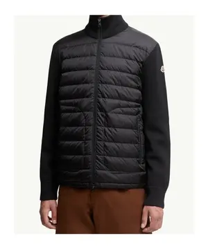 Moncler Padded Zip-up Cardigan - Black