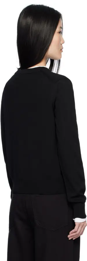 Maison Kitsuné Fox Head Patch Crew Neck Jumper