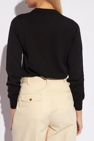 Maison Kitsuné Fox Head Patch Crew Neck Jumper