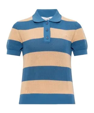 Lacoste Short-sleeved Striped Polo Shirt
