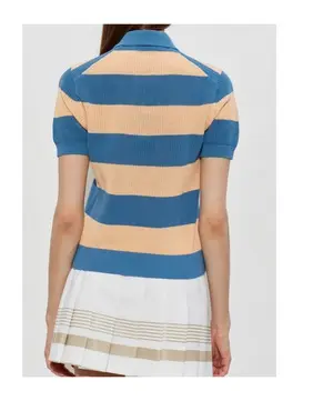 Lacoste Short-sleeved Striped Polo Shirt
