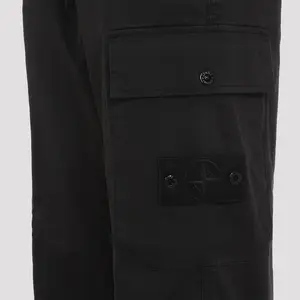 Stone Island Cargo Pants With Patch Logo
